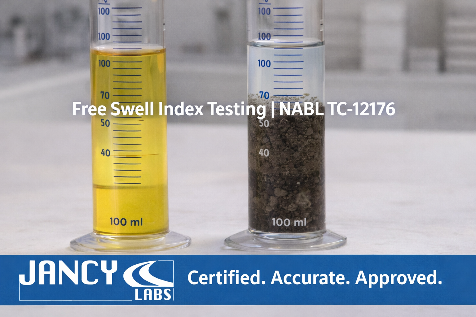 Free Swell Index Test Lab | NABL Certified | Jancy Labs57