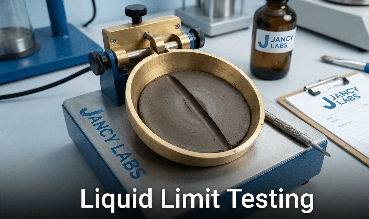 Liquid Limit Test Lab | NABL Certified | Jancy Labs